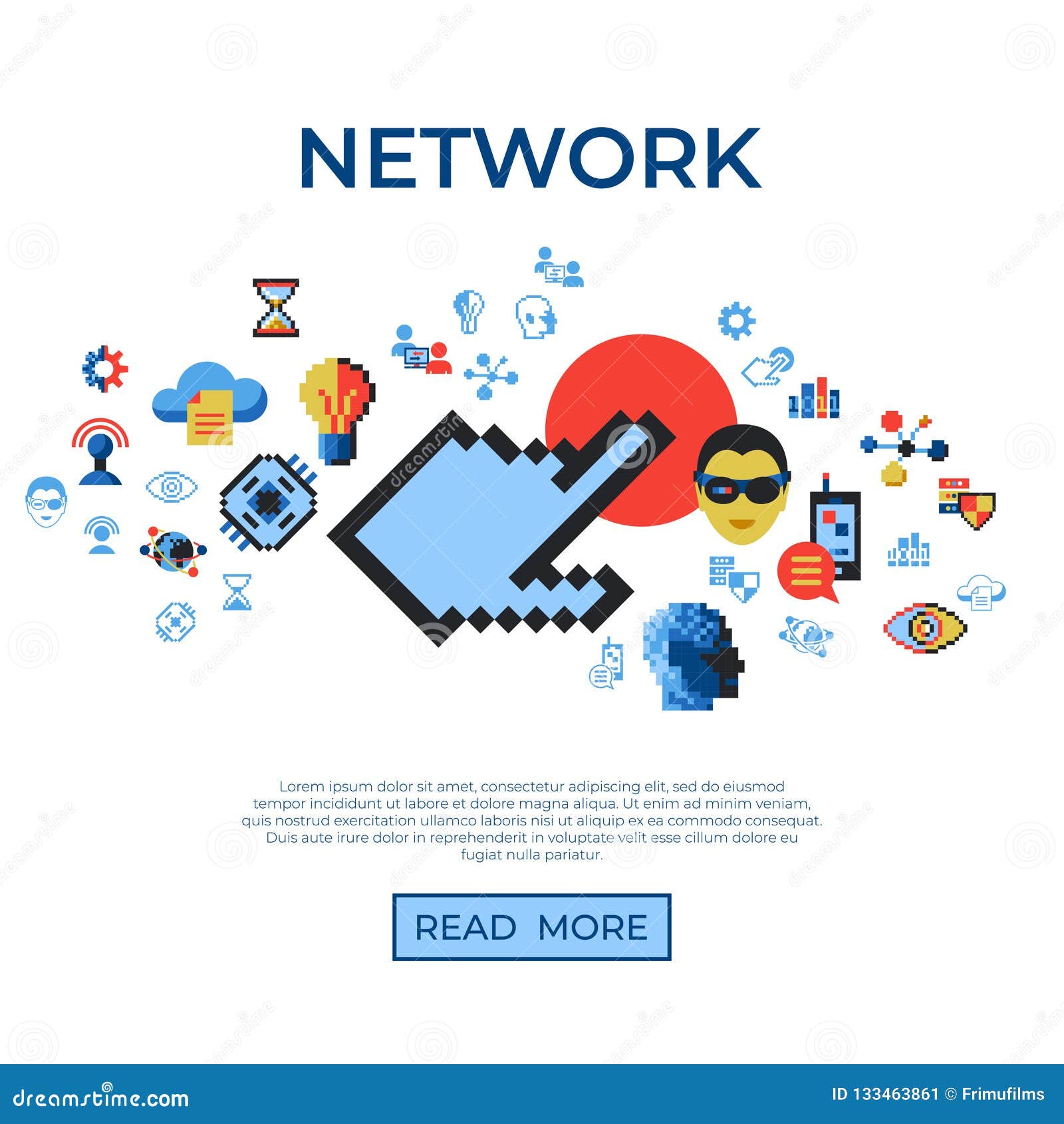 Digital Vector Pixel Art Digital Technology Stock Illustration ...