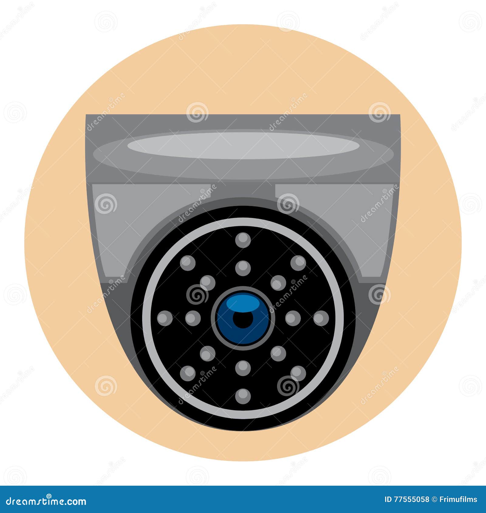Digital Vector Silver and Black Surveillance Stock Vector ...
