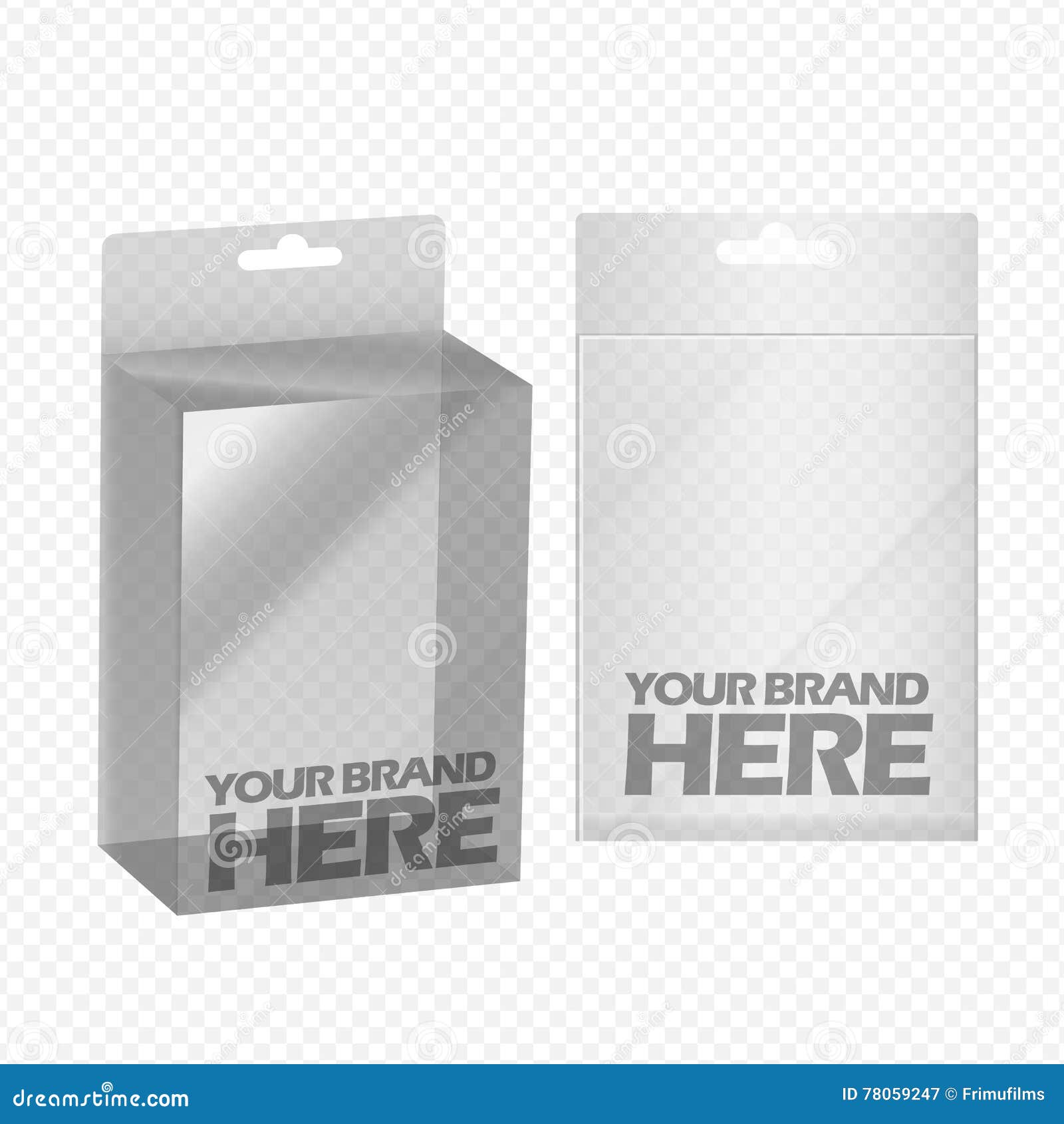 Digital Vector Silver Transparent Plastic Blank Stock Vector ...