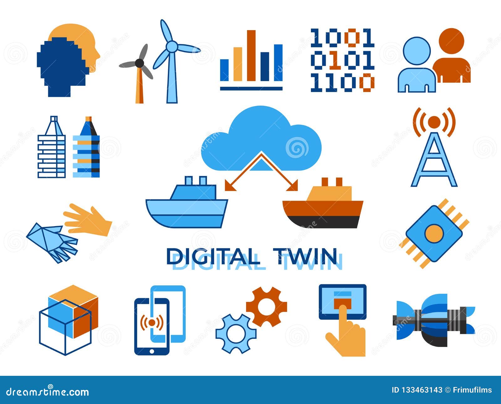 Digital Vector Digital Tween Assistant Technology Stock Illustration ...