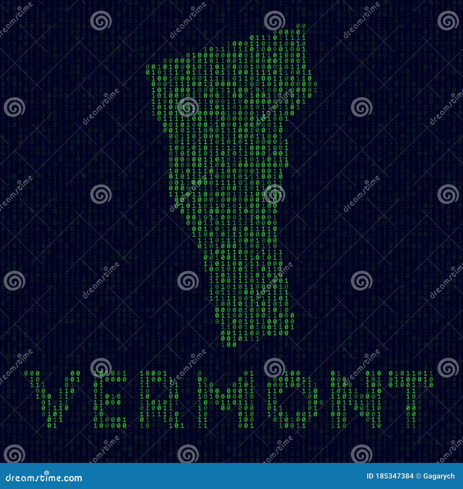 Digital Vermont logo. stock vector. Illustration of binary - 185347384
