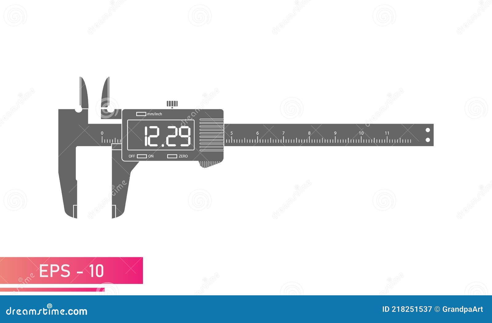 Digital Vernier Caliper with Display and Numeric Scale in a Single ...