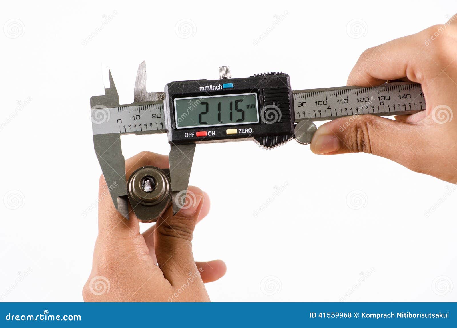 Vernier. stock photo. Image of hand, millimeter, technical - 41559968