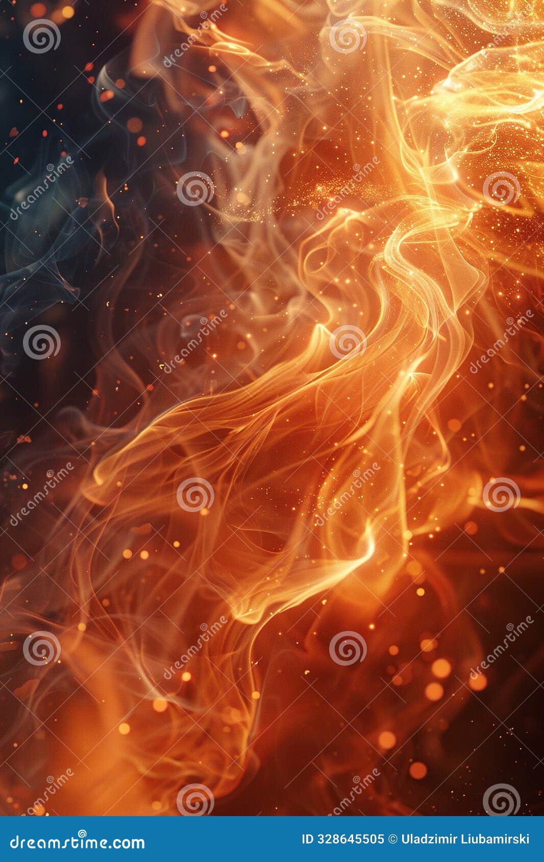 Digital Vertical Background Depicting Fire Flames. Generated by ...