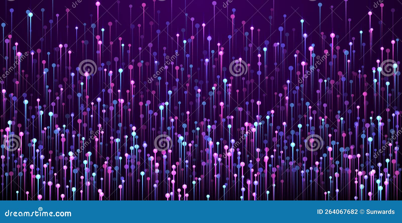 Digital Vertical Line Rays Data Flows Concept Stock Vector ...