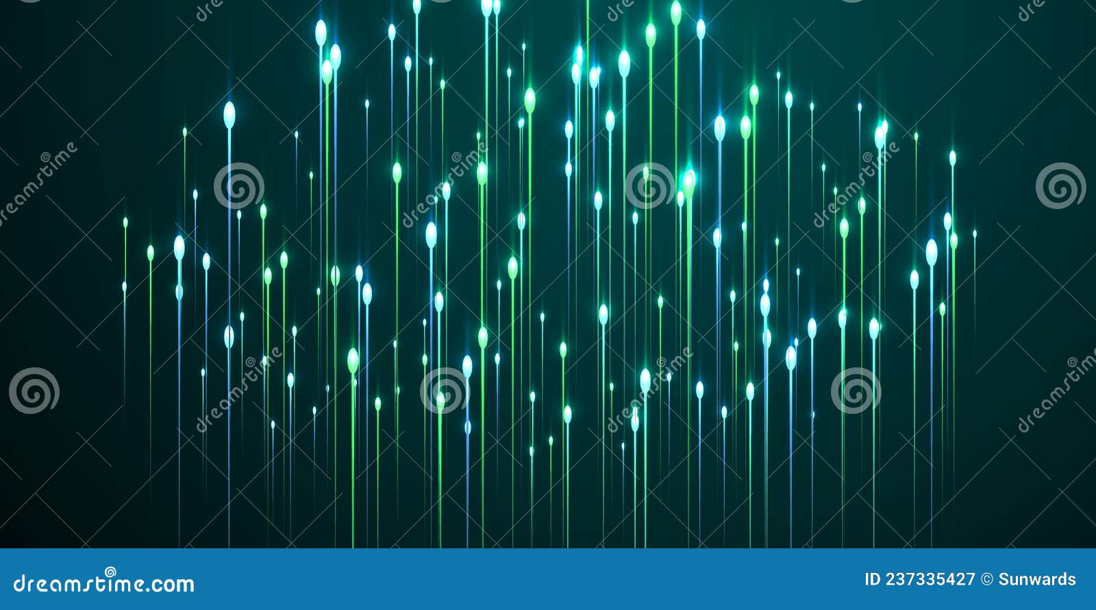Digital Vertical Line Streams Data Flows Concept. Stock Vector ...