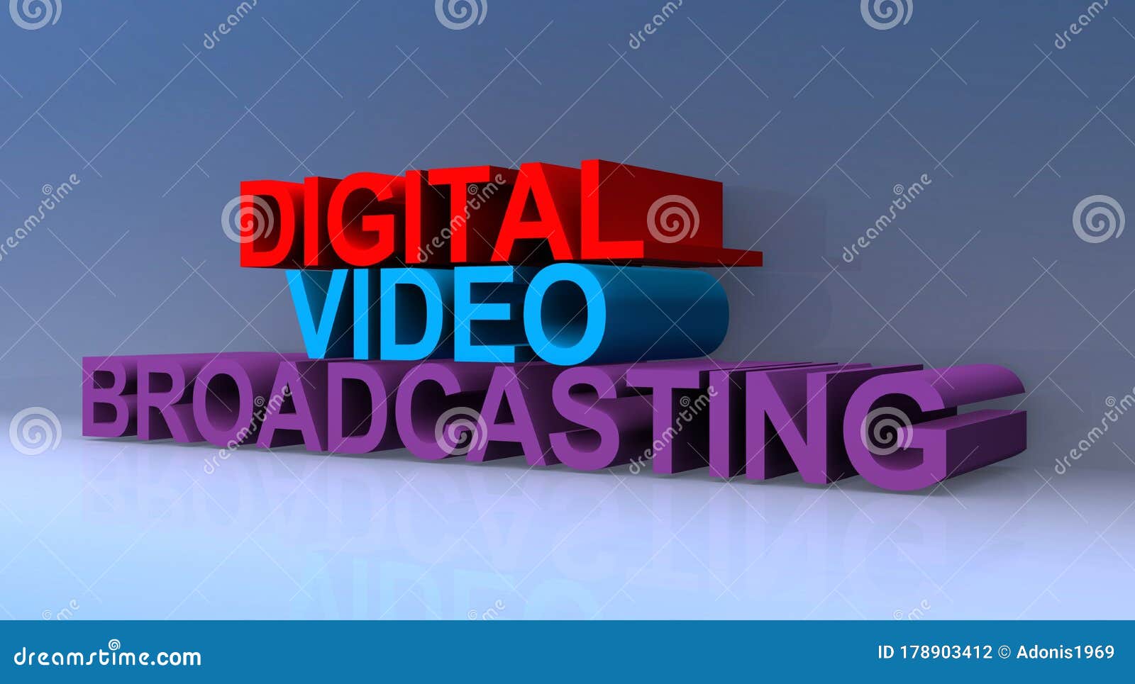 Digital video broadcasting stock illustration. Illustration of isolated ...