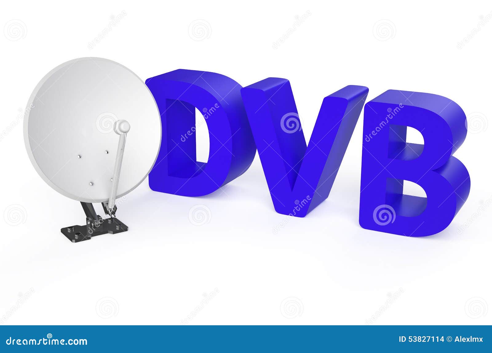 Digital Video Broadcasting (DVB) Service Concept Stock Illustration ...
