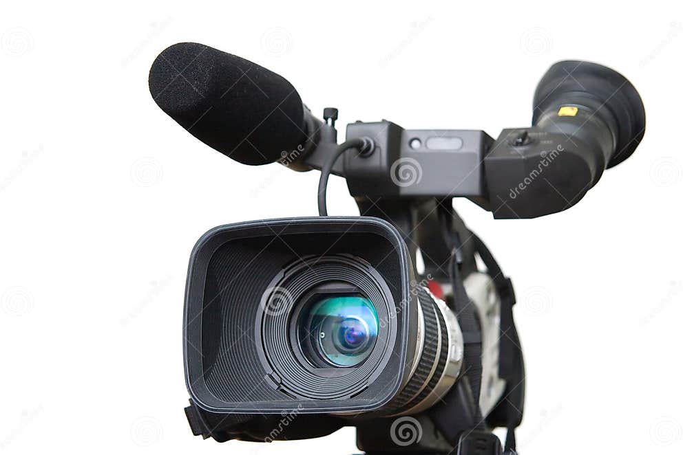 Digital video camera stock image. Image of lens, broadcasting - 17308359