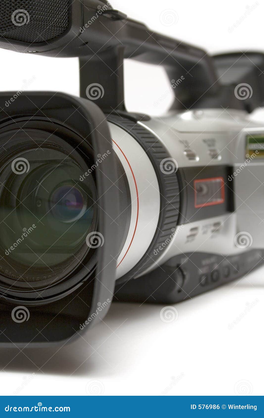 Digital Video Camera (Detail Front-Side View) Stock Photo - Image of ...