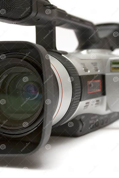 Digital Video Camera (Detail Front-Side View) Stock Photo - Image of ...