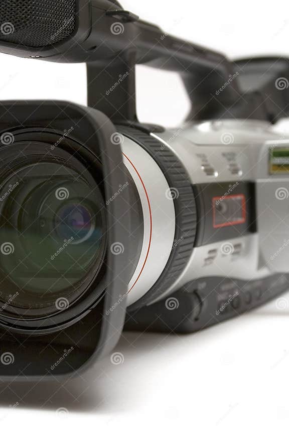 Digital Video Camera (Detail Front-Side View) Stock Photo - Image of ...