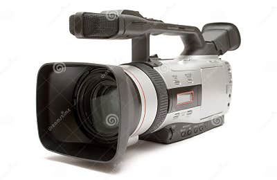 Digital Video Camera (Front-Side View) Stock Image - Image of capture ...