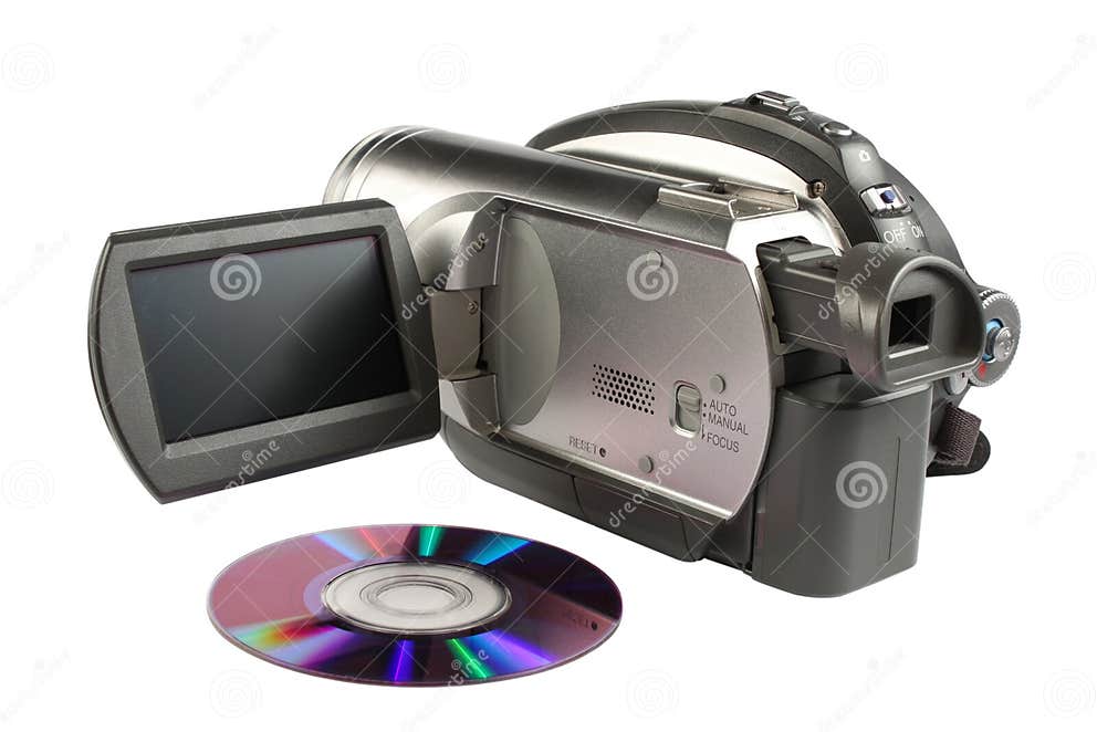 Digital Video Camera Isolated Stock Image - Image of included, media ...