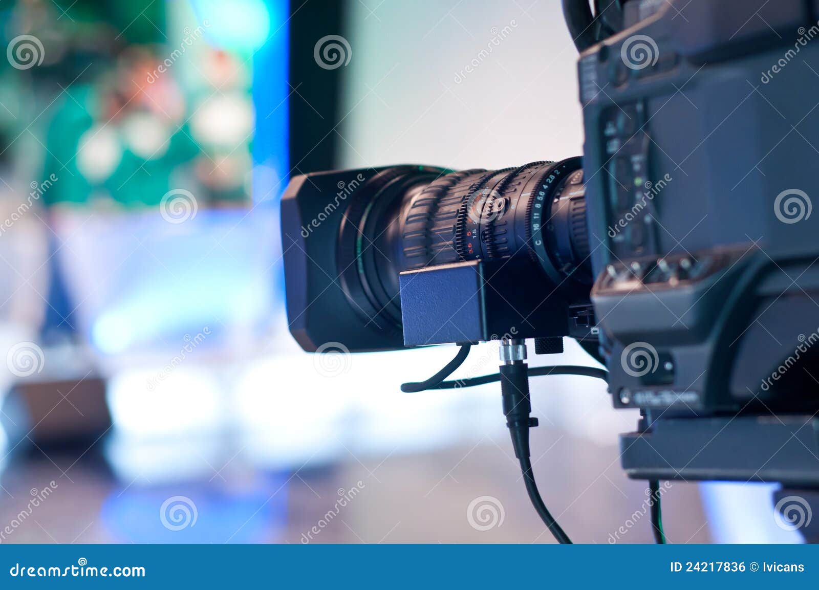 Digital video camera lens stock photo. Image of entertainment - 24217836
