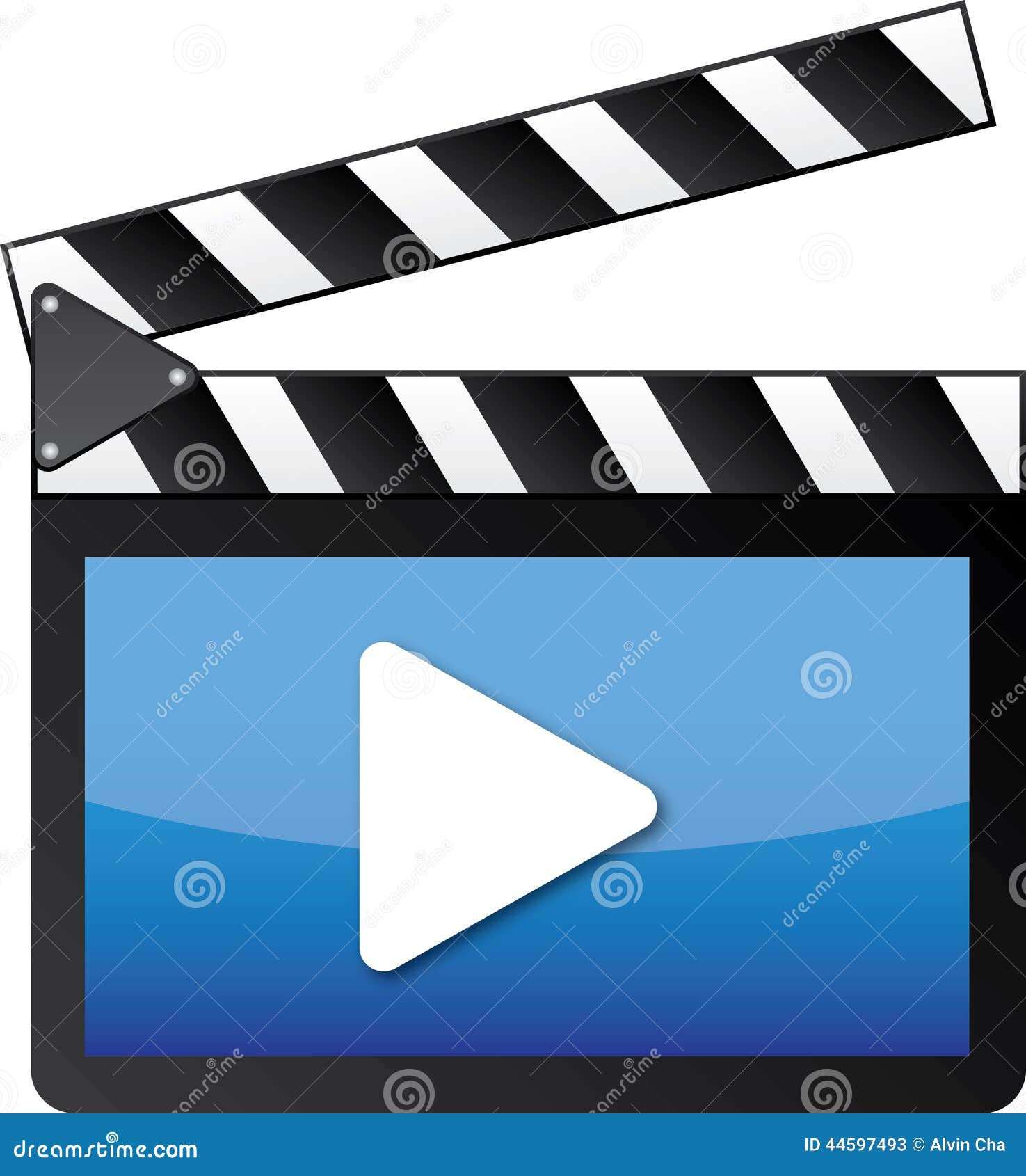 Digital video clapper stock illustration. Illustration of computer ...