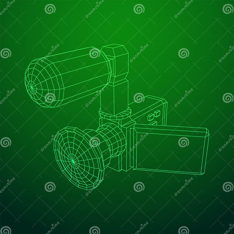 Digital Video Hand-held Camera with Rotating Screen and External ...