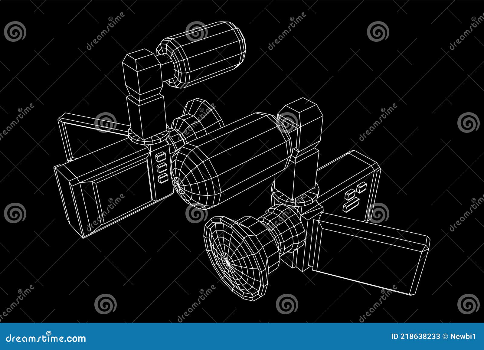 Digital Video Hand-held Camera with Rotating Screen and External ...