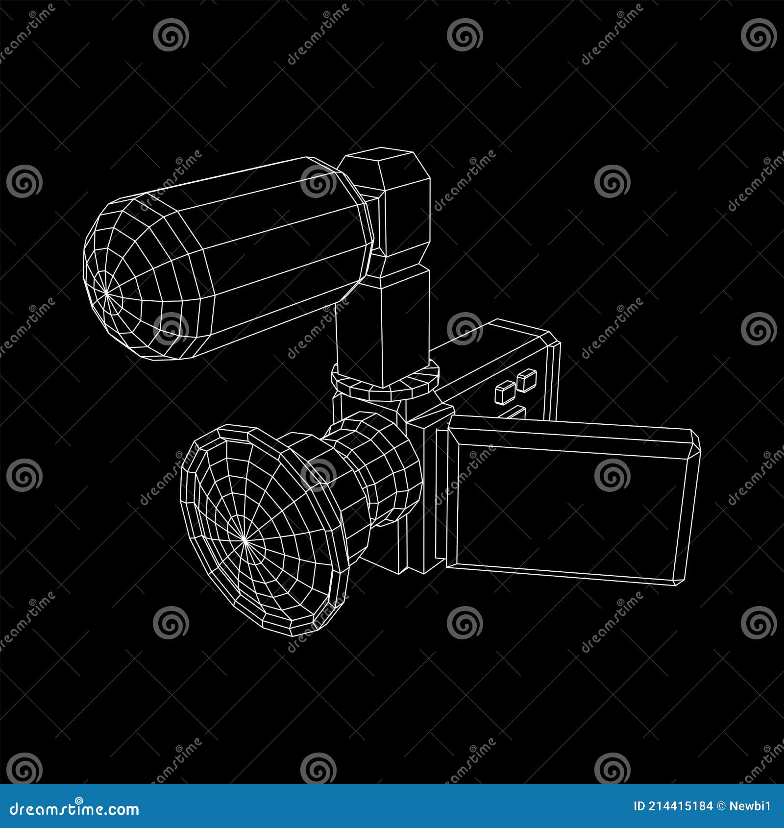 Digital Video Hand-held Camera with Rotating Screen and External ...