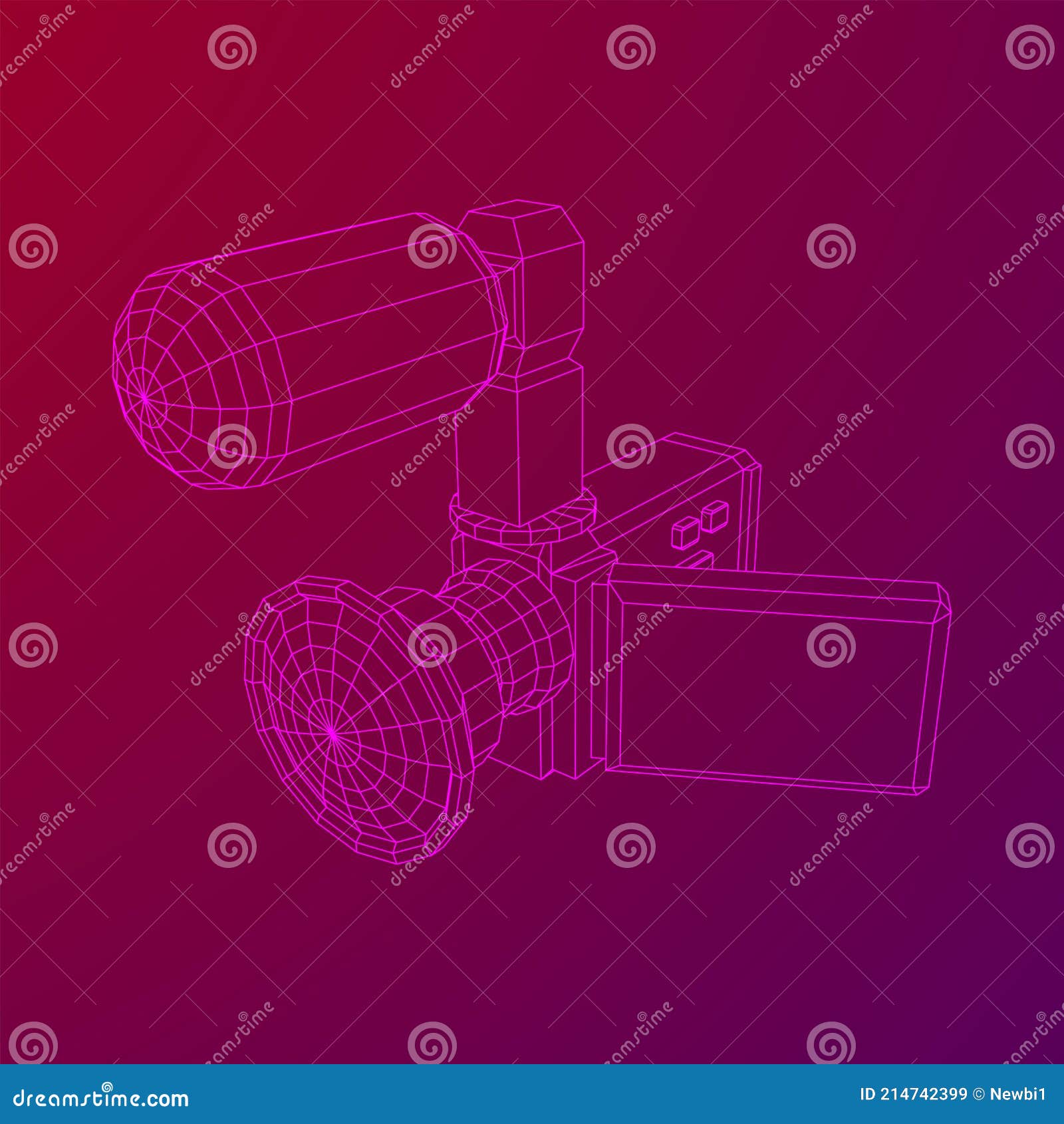 Digital Video Hand-held Camera with Rotating Screen and External ...