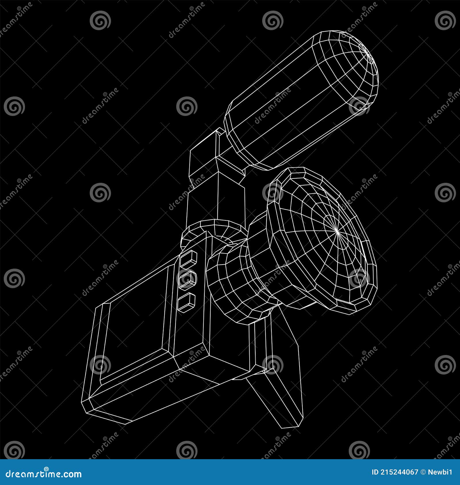 Digital Video Hand-held Camera with Rotating Screen and External ...