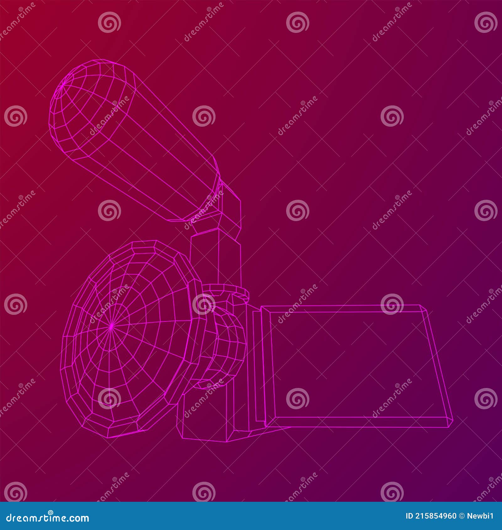 Digital Video Hand-held Camera with Rotating Screen and External ...