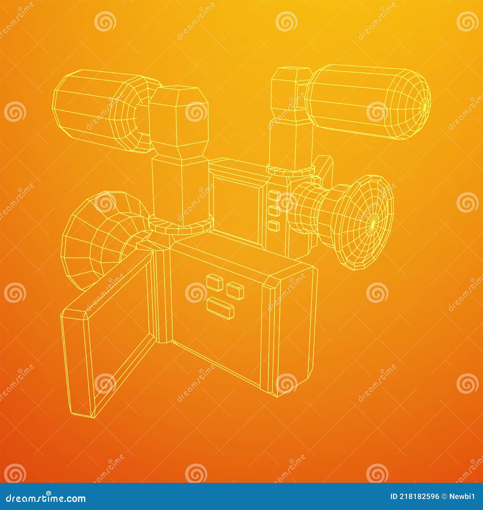 Digital Video Hand-held Camera with Rotating Screen and External ...