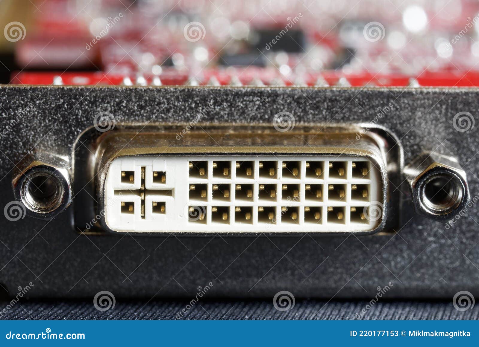 Digital Video Interface DVI on the Videocard of a Modern Computer. for ...