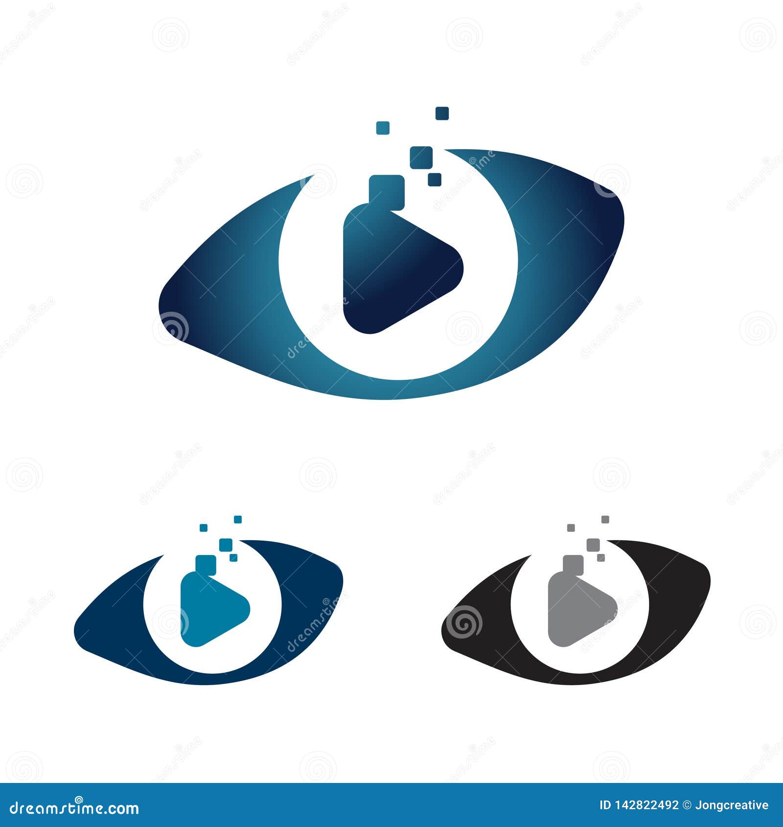 Digital Video Pixel Eye Internet Data Symbol Logo Illustration Stock ...