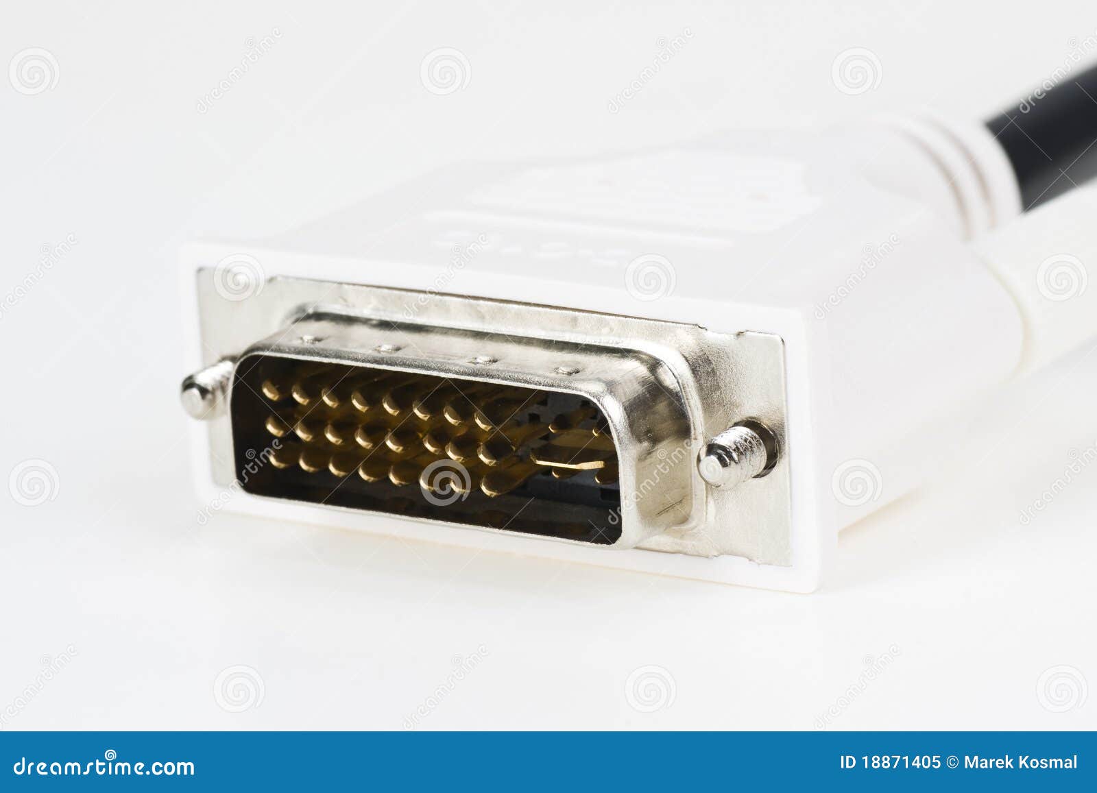 Digital video plug in stock image. Image of electrical - 18871405