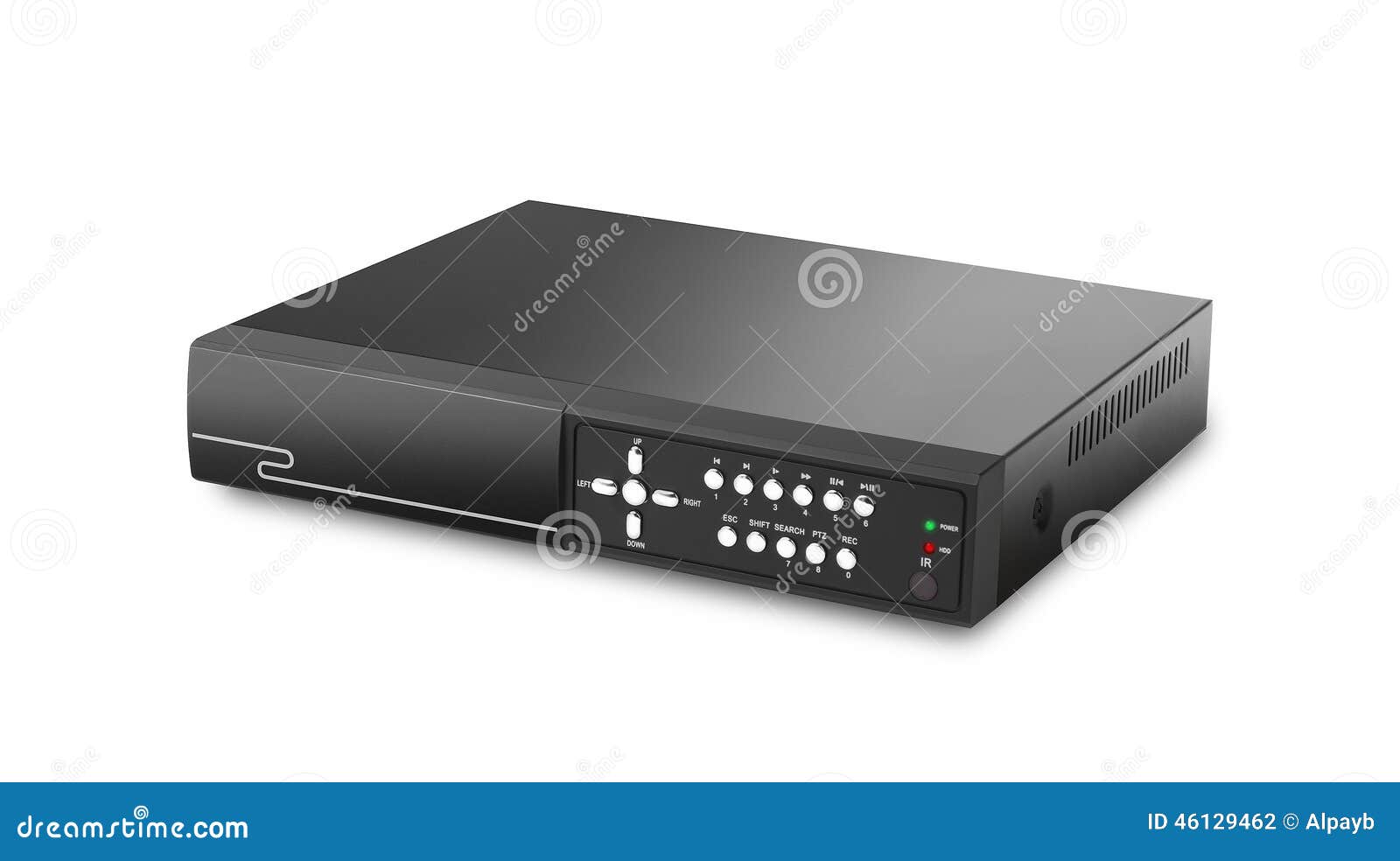 Digital Video Recorder with Clipping Path Stock Photo - Image of ...