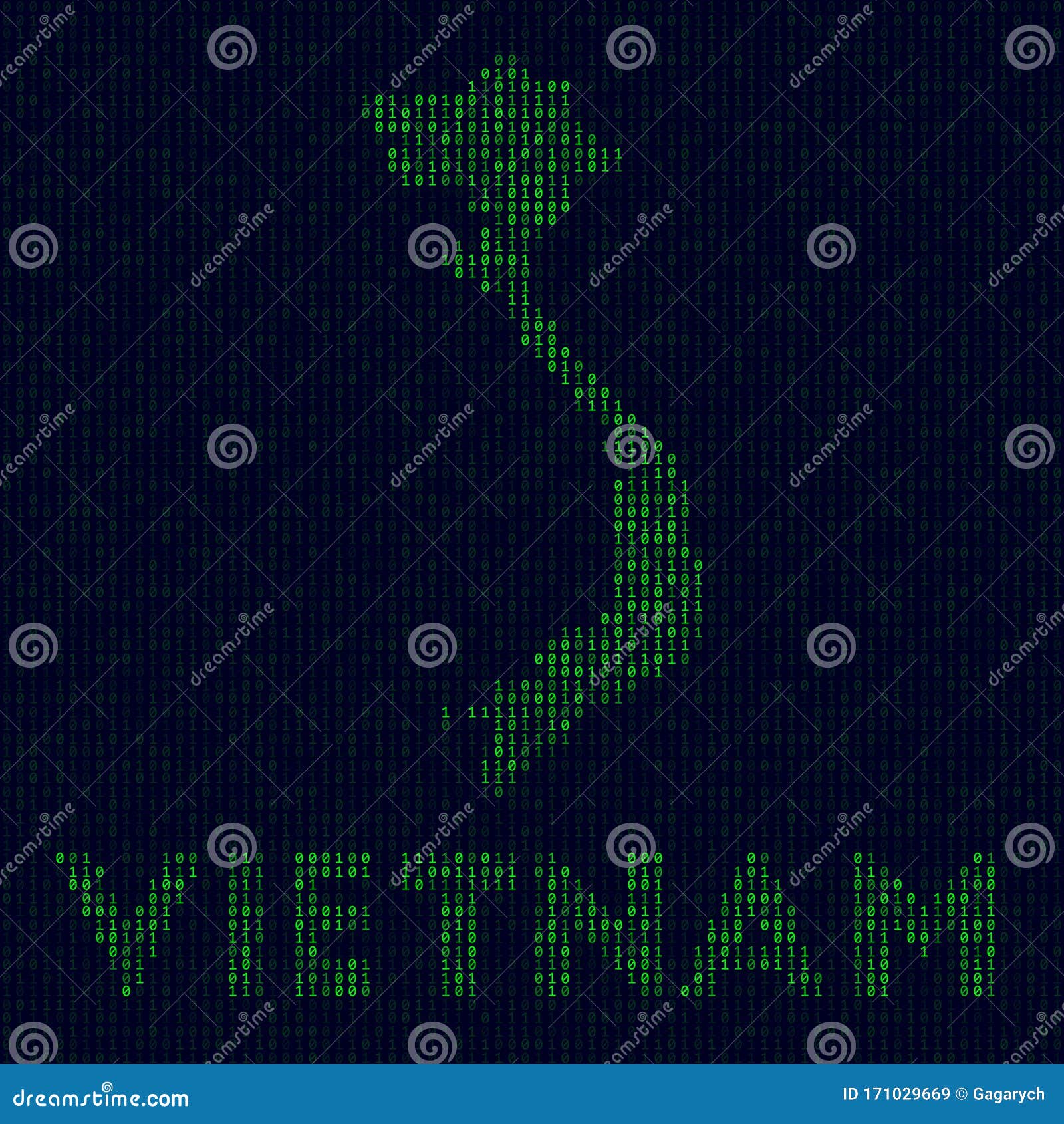 Digital Vietnam logo. stock vector. Illustration of contour - 171029669