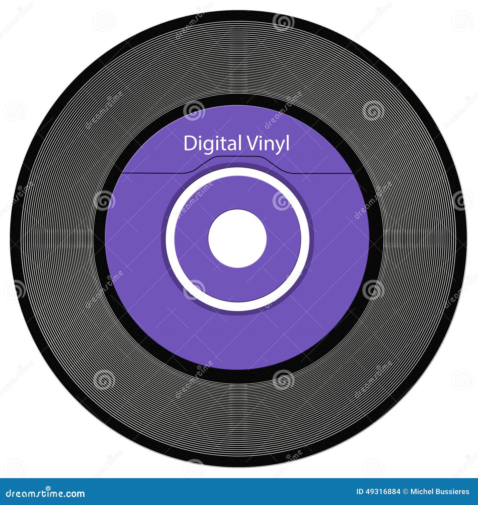 Digital Vinyl stock illustration. Illustration of audio - 49316884