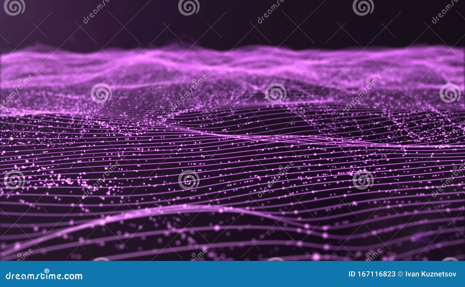 Digital Violet Animation Wave Background Stock Video - Video of depth ...