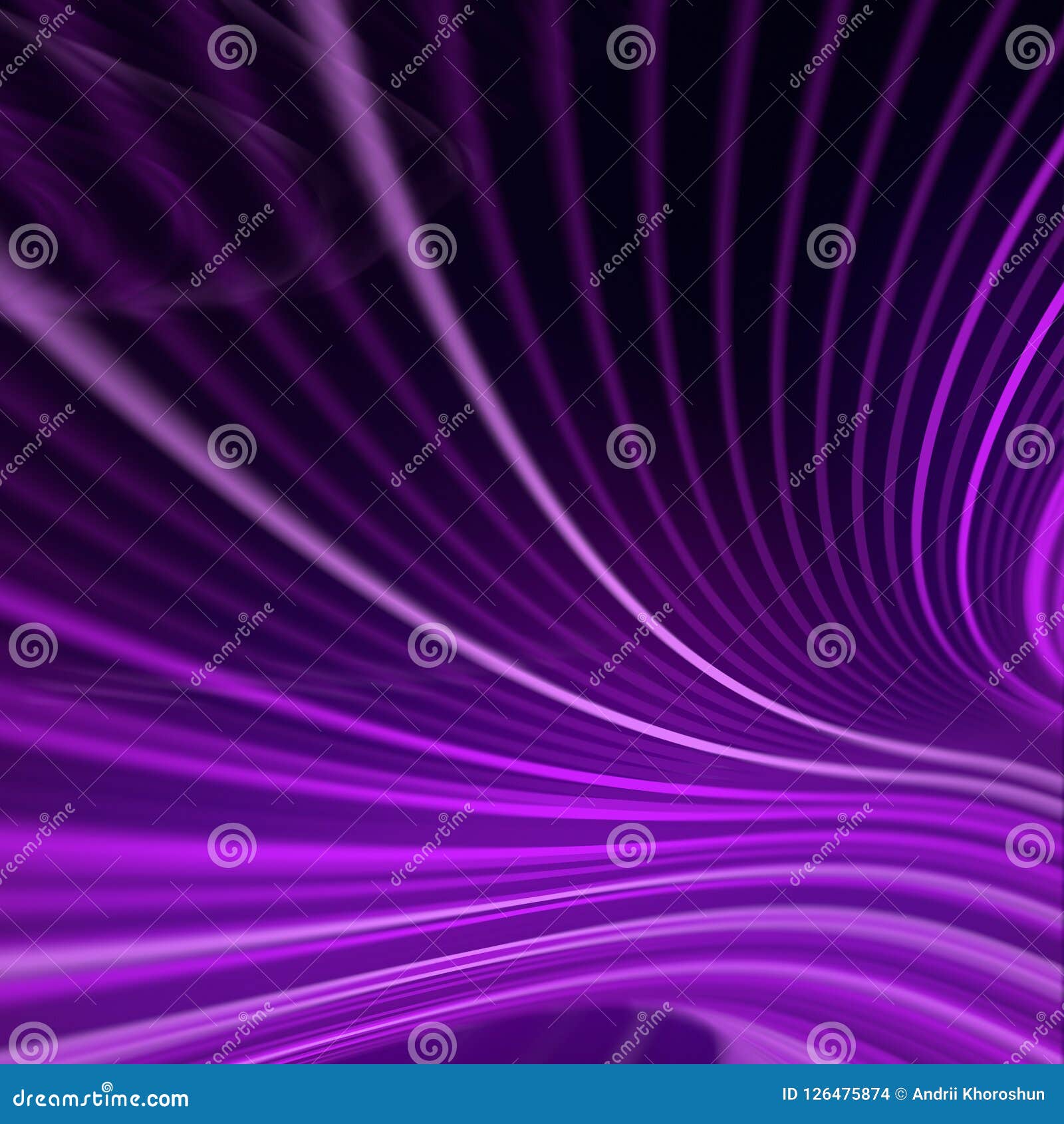Digital Violet Colored Lines Abstract Background. 3d Rendering Stock ...