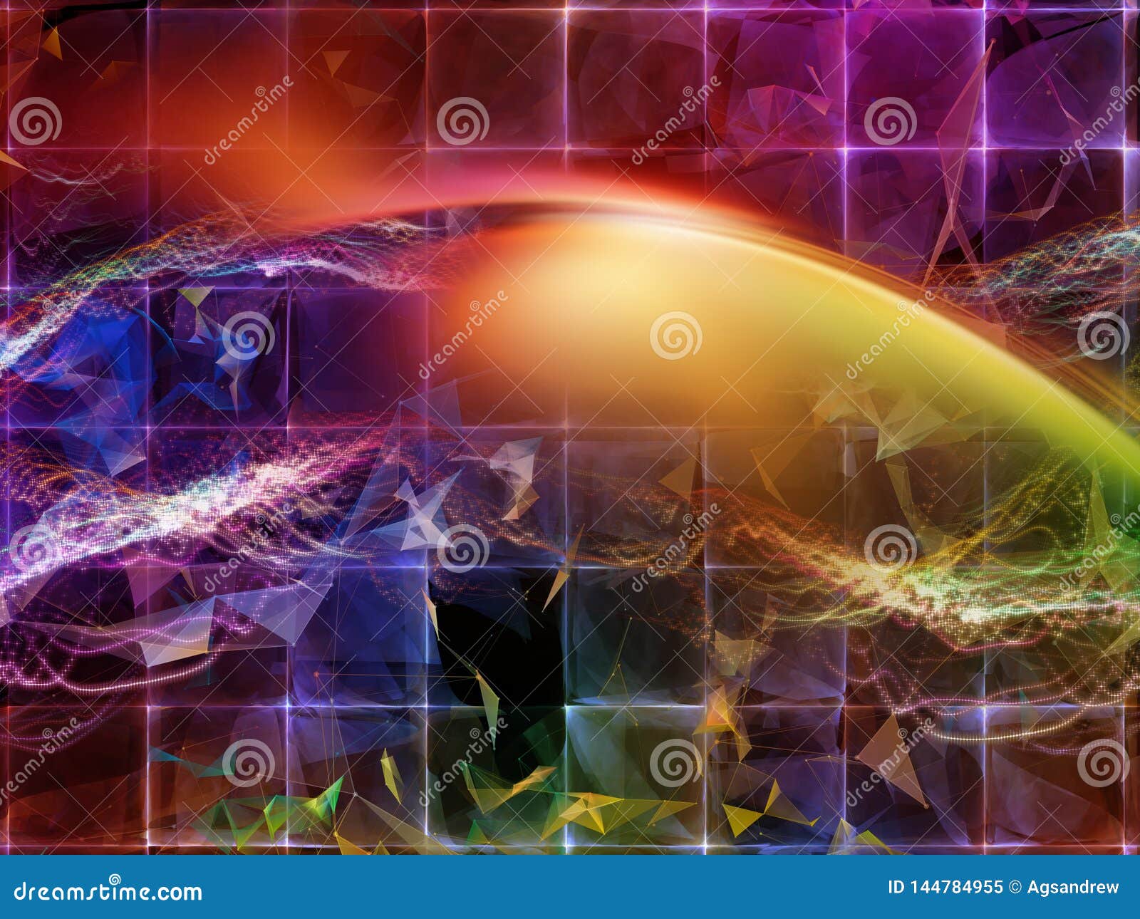Digital Virtual World stock illustration. Illustration of concept ...
