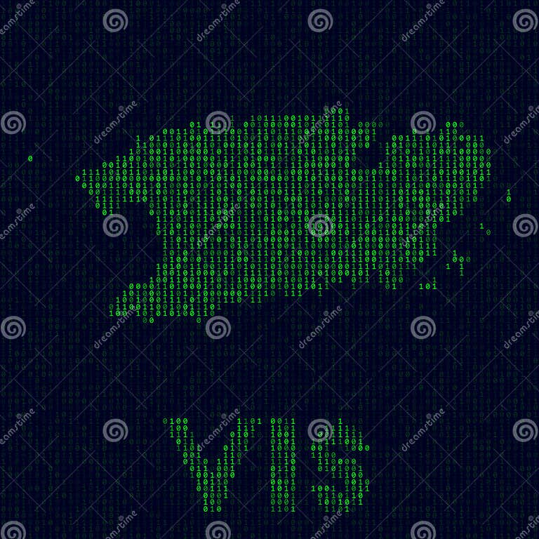 Digital Vis logo. stock vector. Illustration of matrix - 175864778