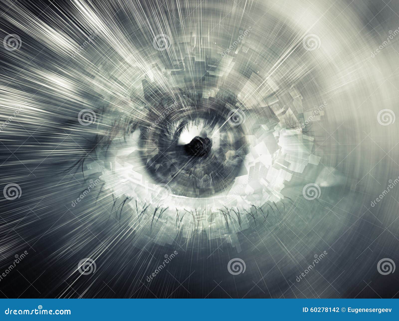 Digital Vision Concept, Abstract Computer Illustration Stock ...