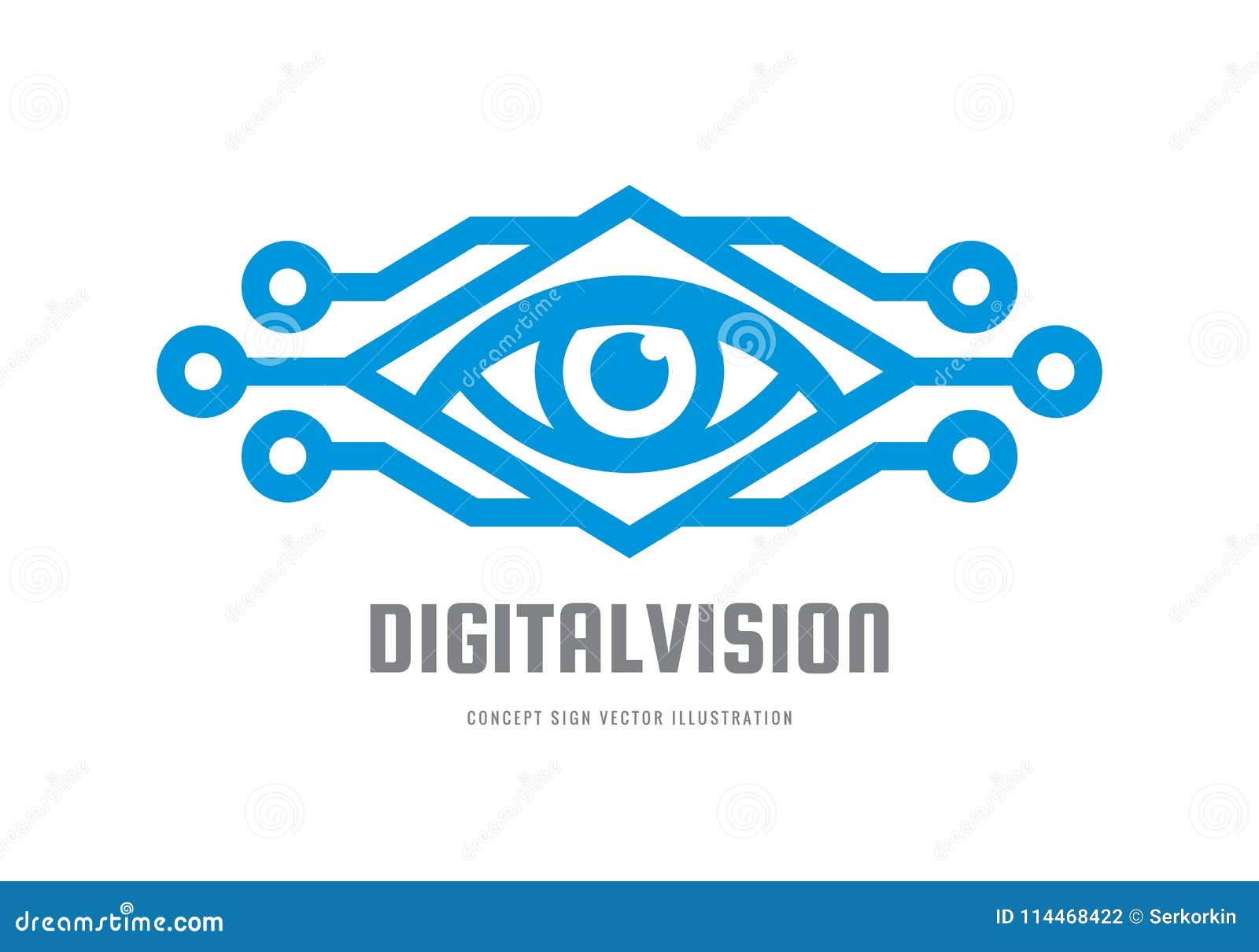 Vision - Vector Logo Template Concept Illustration. Human Eye. Medicine ...