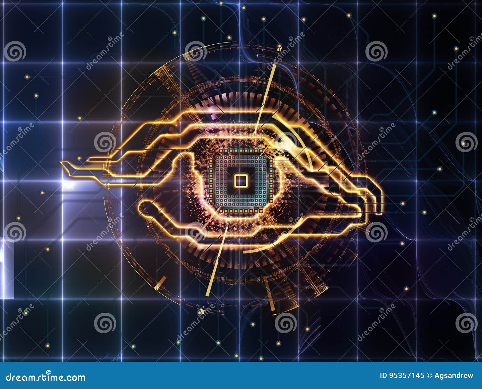 Digital Vision stock illustration. Illustration of cyberspace - 95357145