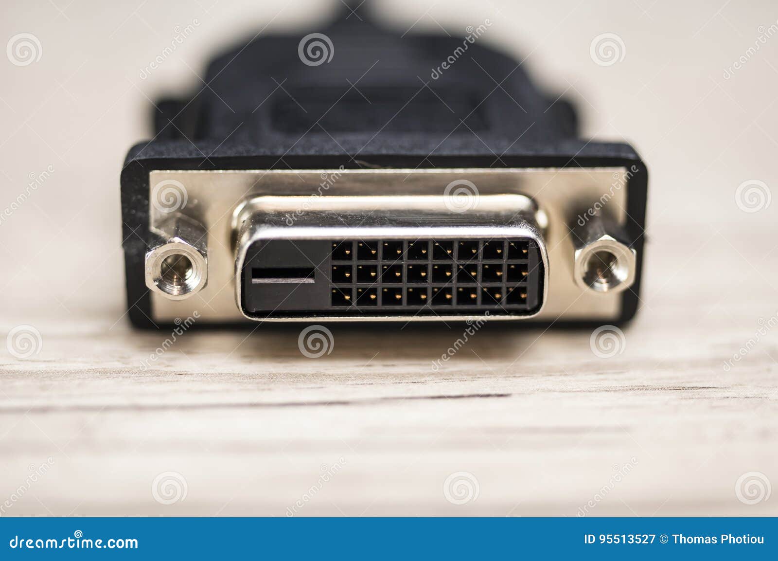 Digital Visual Interface Cable Stock Image - Image of monitor, connect ...