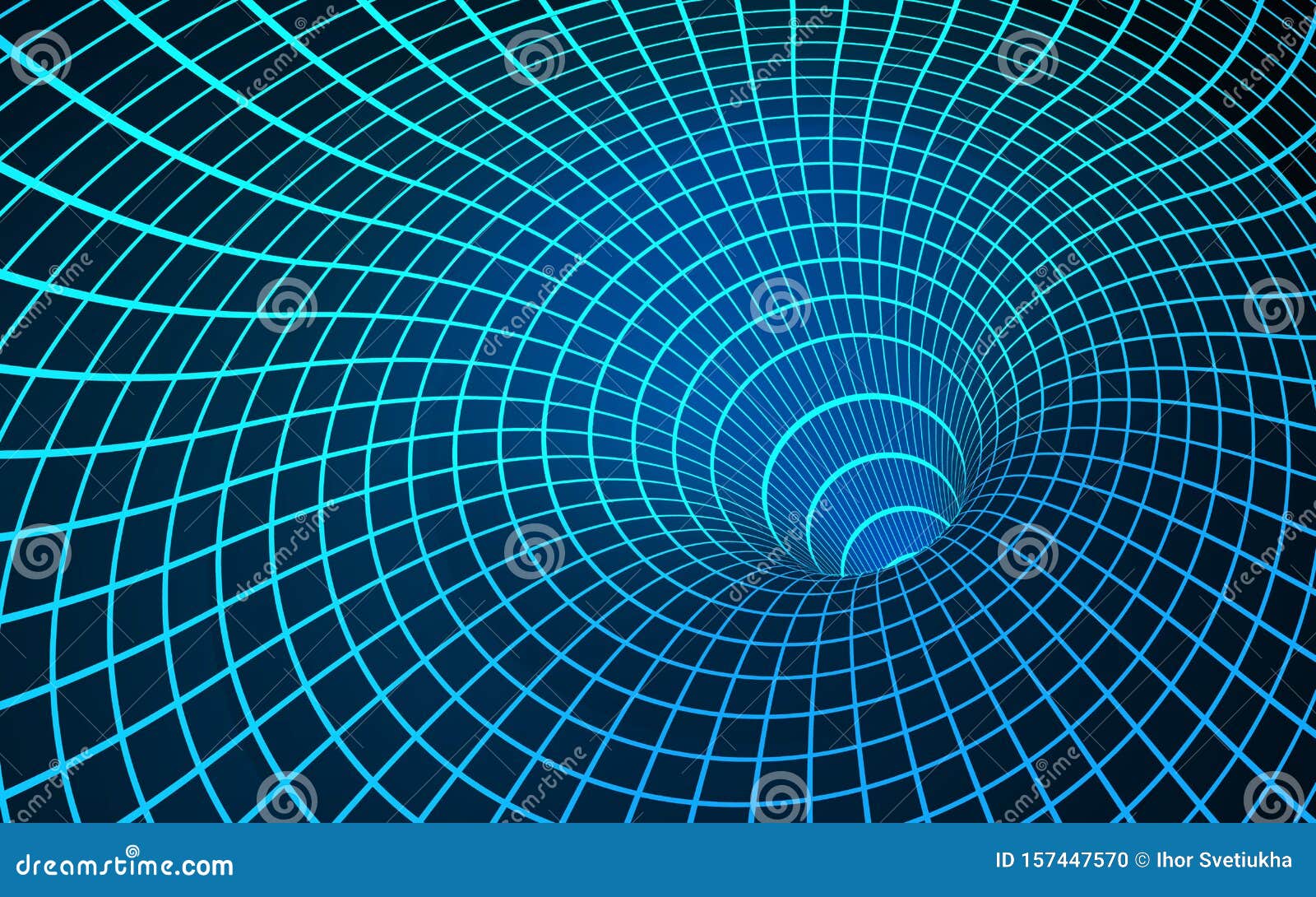 Digital Visualisation of Black Hole. Wormhole. Singularity and Event ...