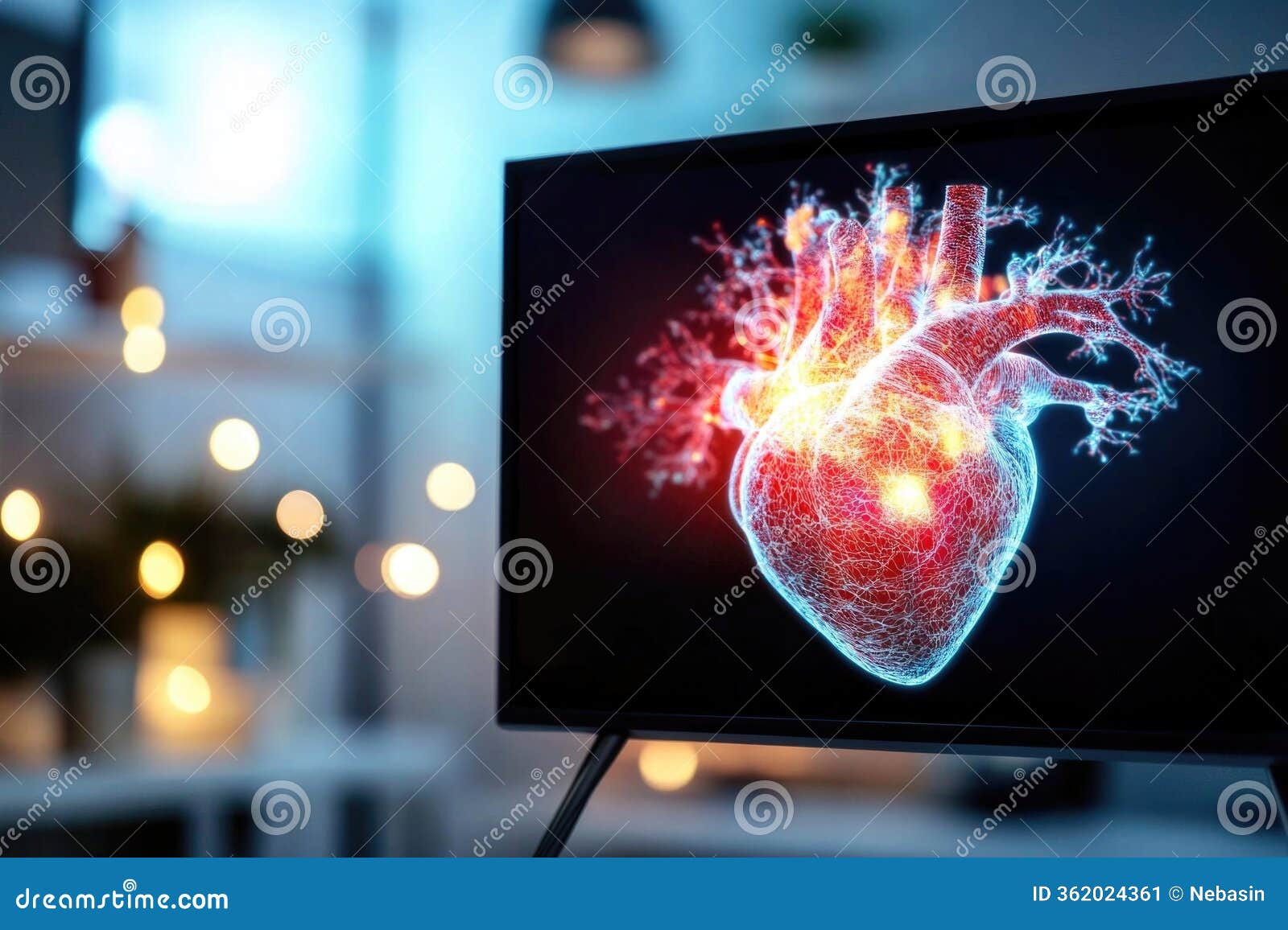 Digital Visualization of Human Heart on Screen in Modern Medical ...