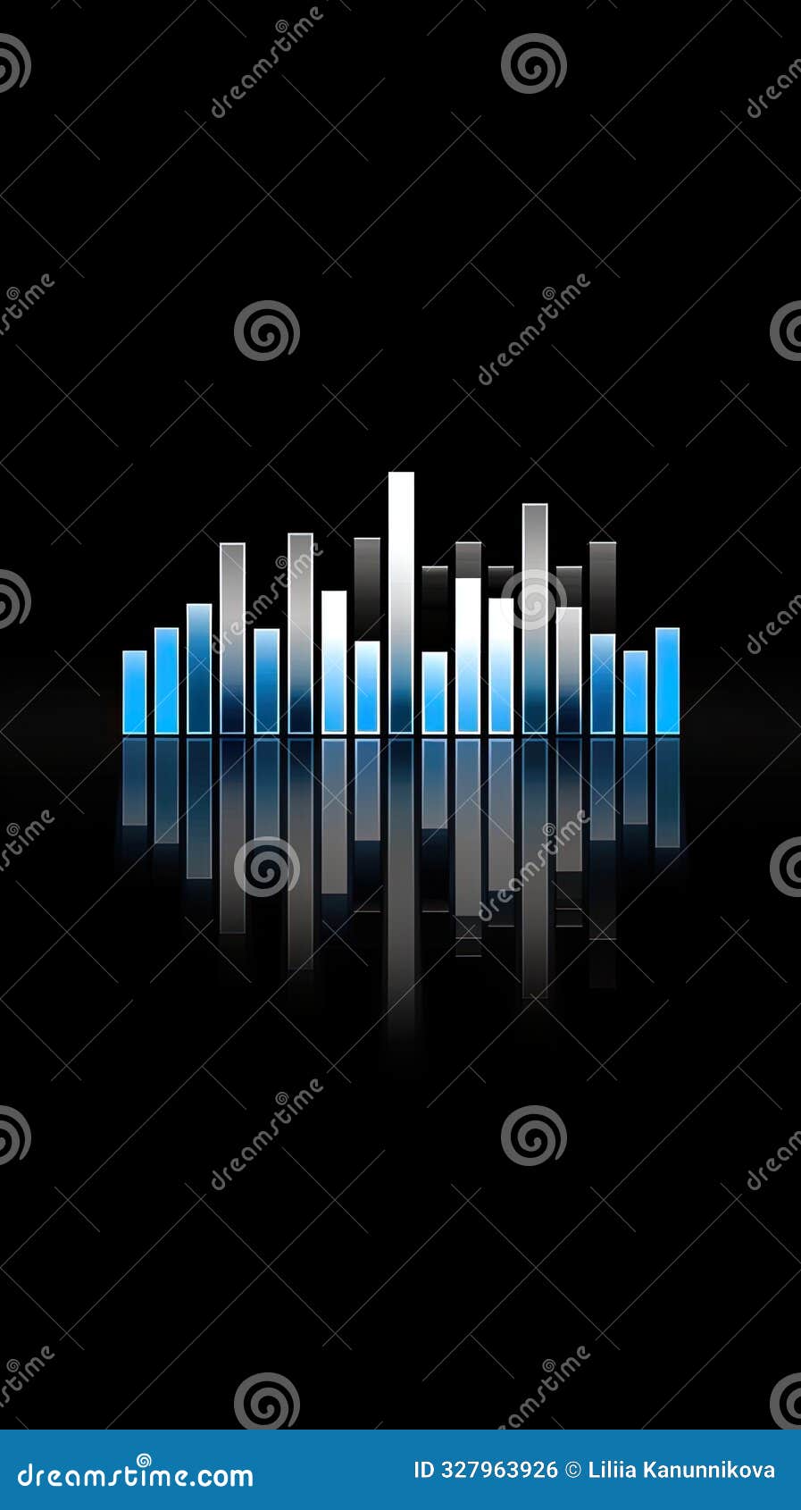 A Digital Visualization of Sound Waves, Depicted As a Series of ...