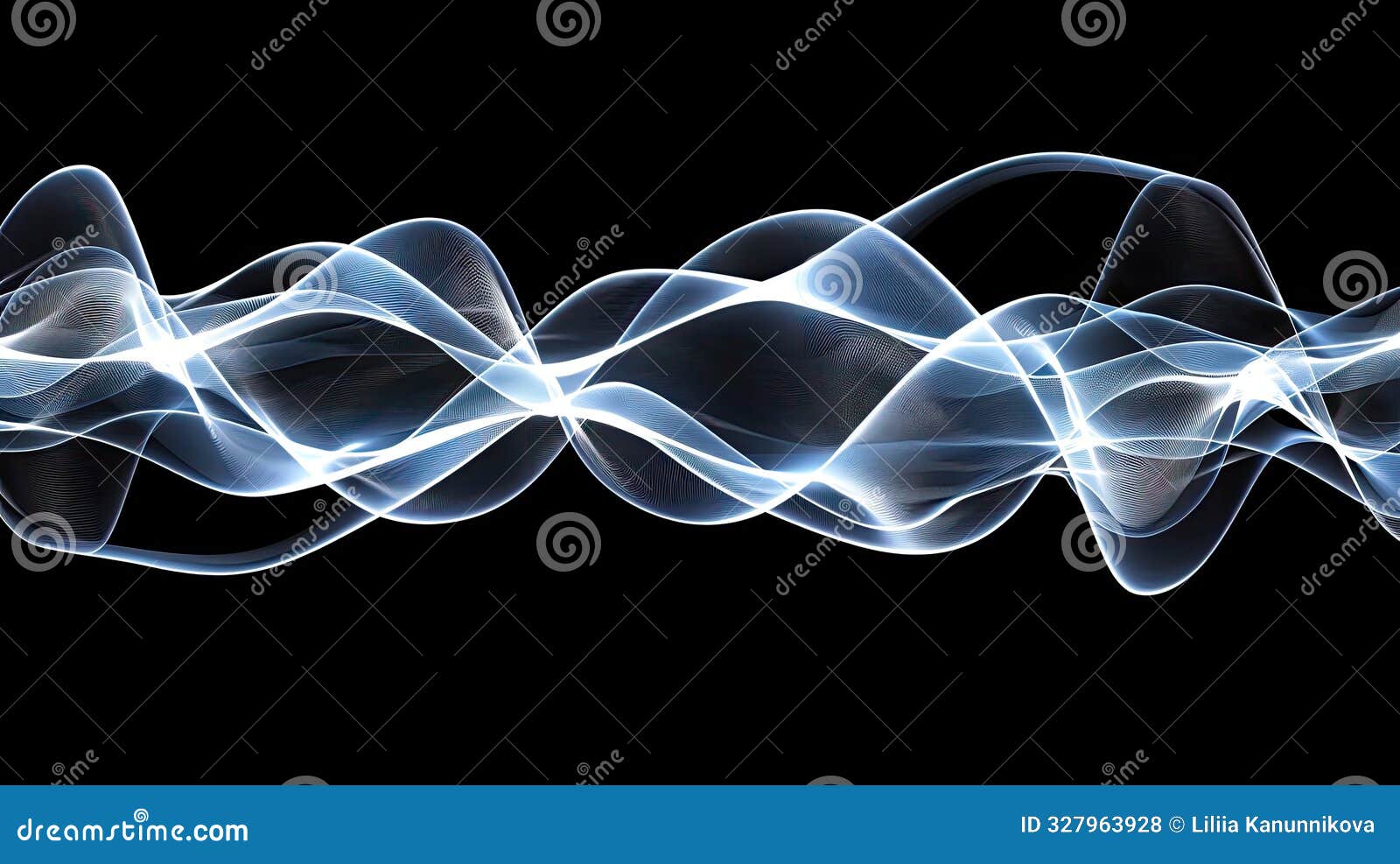 A Digital Visualization of Sound Waves, Depicted As a Series of ...