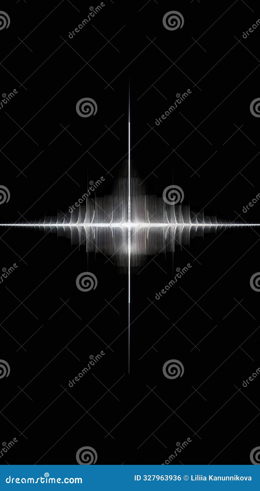 A Digital Visualization of Sound Waves, Depicted As a Series of ...