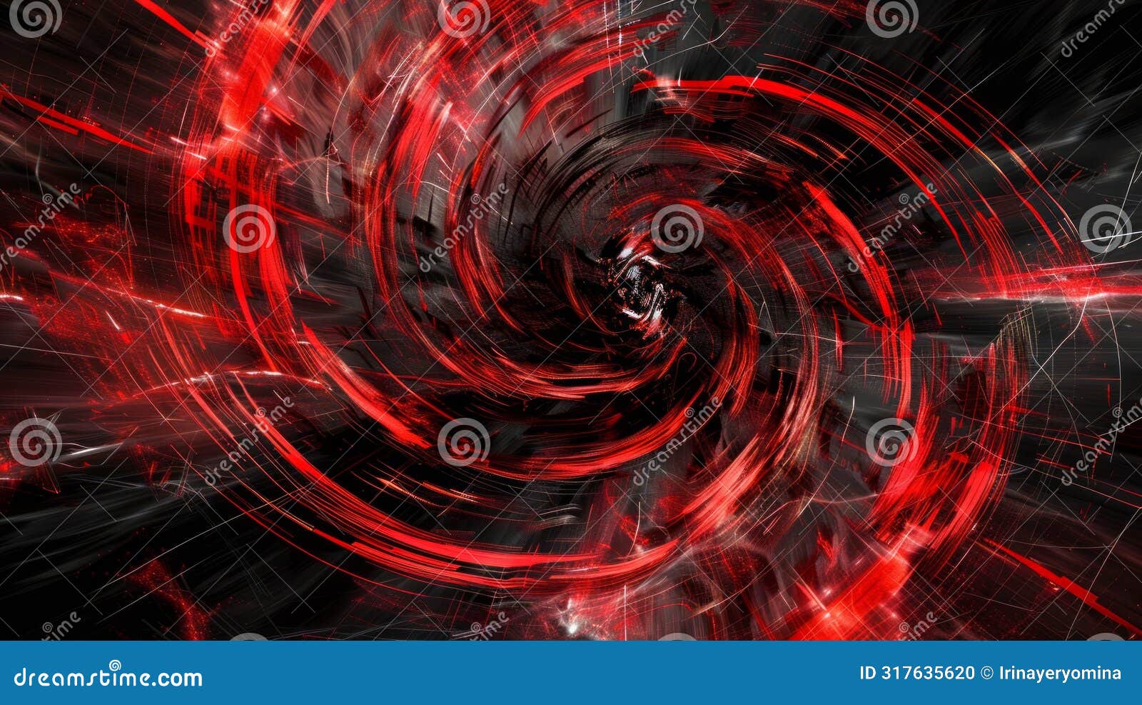 Digital Vortex of Cybersecurity Threat Abstract Stock Photo - Image of ...