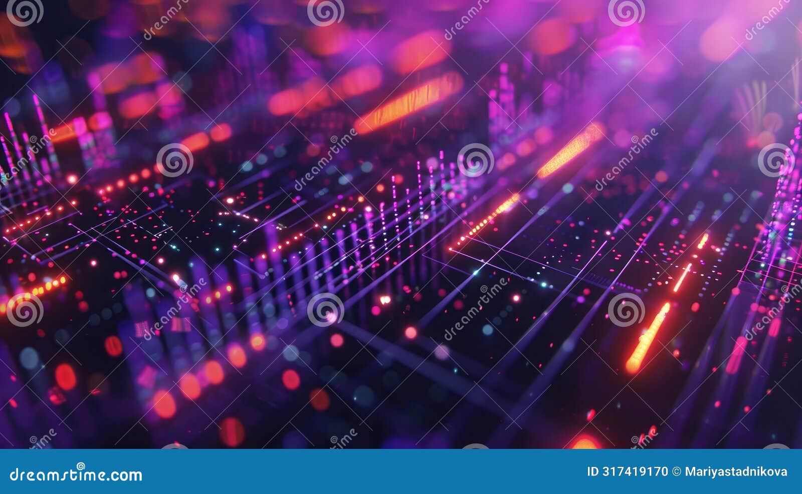 Digital Wallpaper with Charts and Graphs on Multiple Computer Screens ...