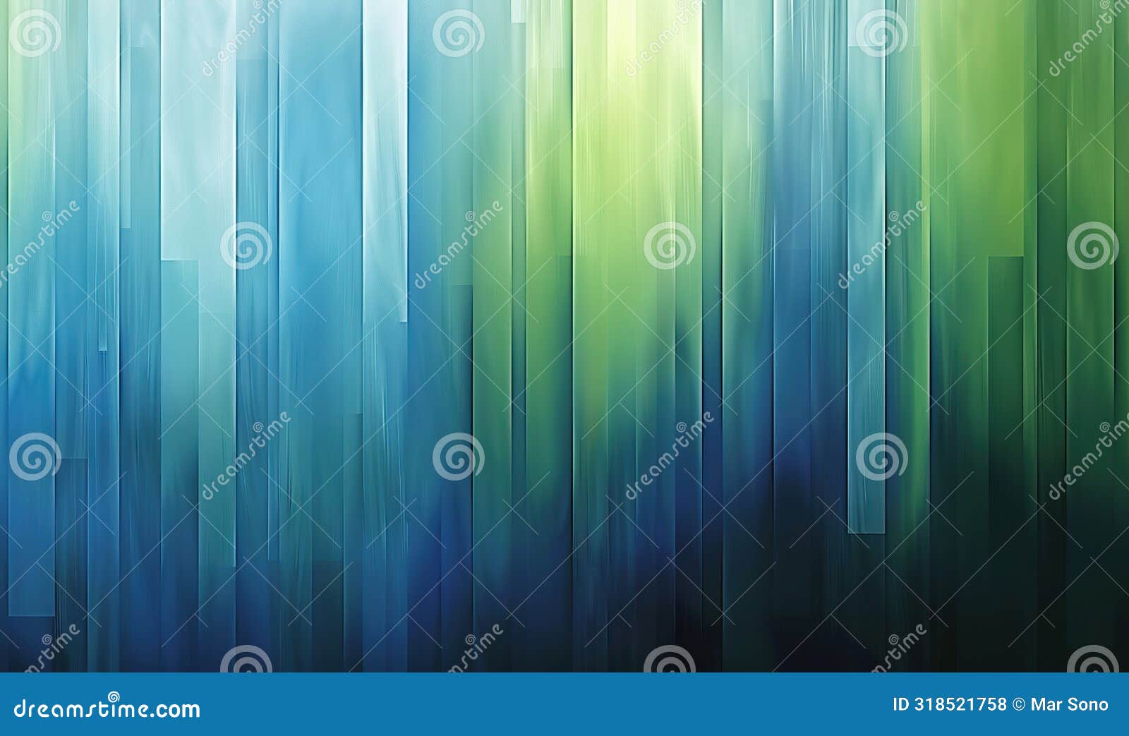 A Digital Wallpaper with Green and Blue Layered Stripes Creating a ...