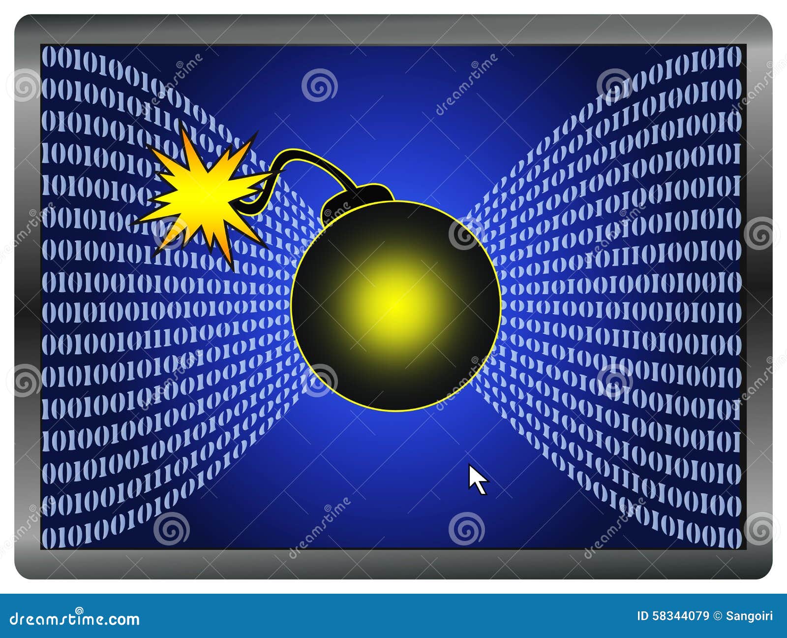 Digital War stock illustration. Illustration of high - 58344079